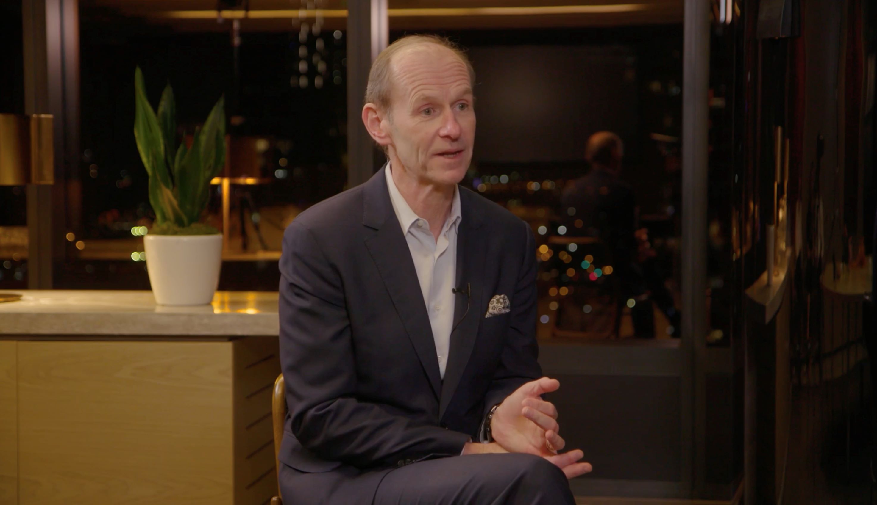 ANZ Chief Executive Officer Shayne Elliott speaks with Elizabeth Rudall ...